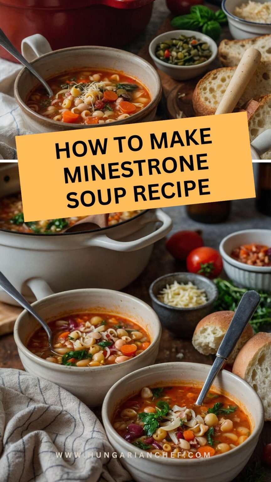 How To Make Minestrone Soup Recipe - Hungarian Chef - Hungarian Chef