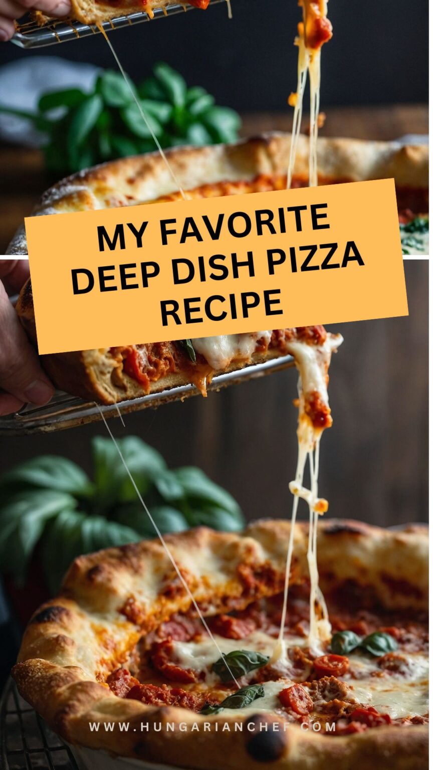 My Favorite Deep Dish Pizza Recipe - Hungarian Chef - Hungarian Chef