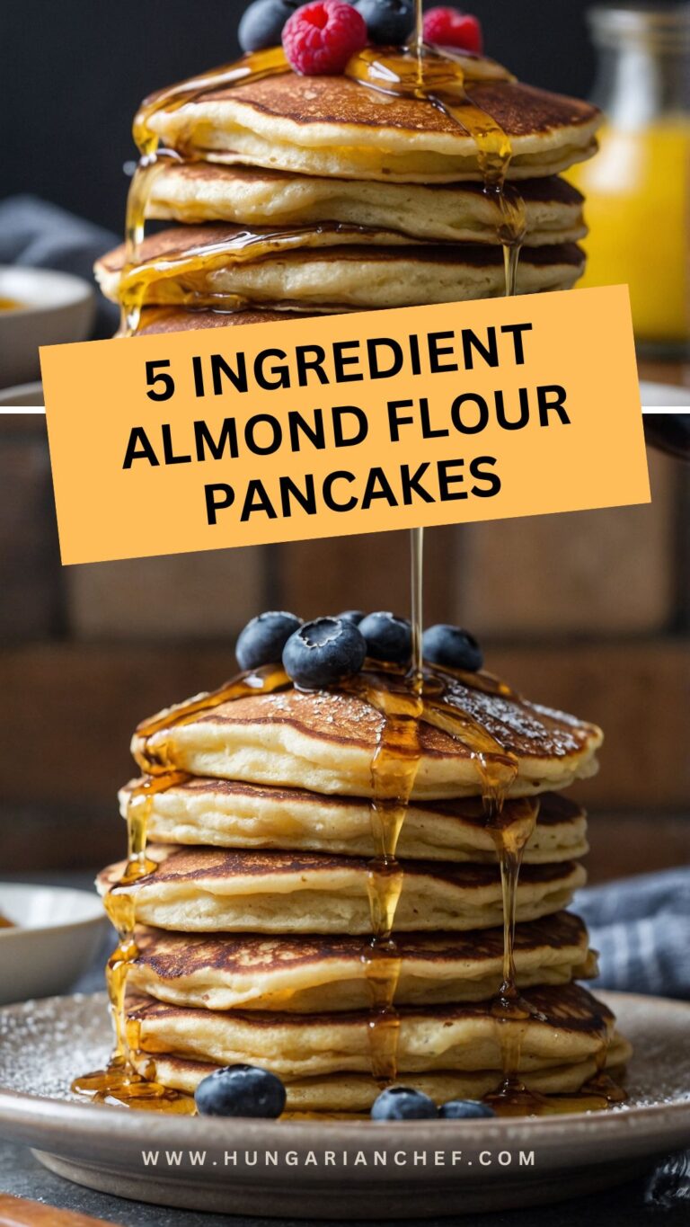 5 Ingredient Almond Flour Pancakes Recipe - Hungarian Chef - Hungarian Chef
