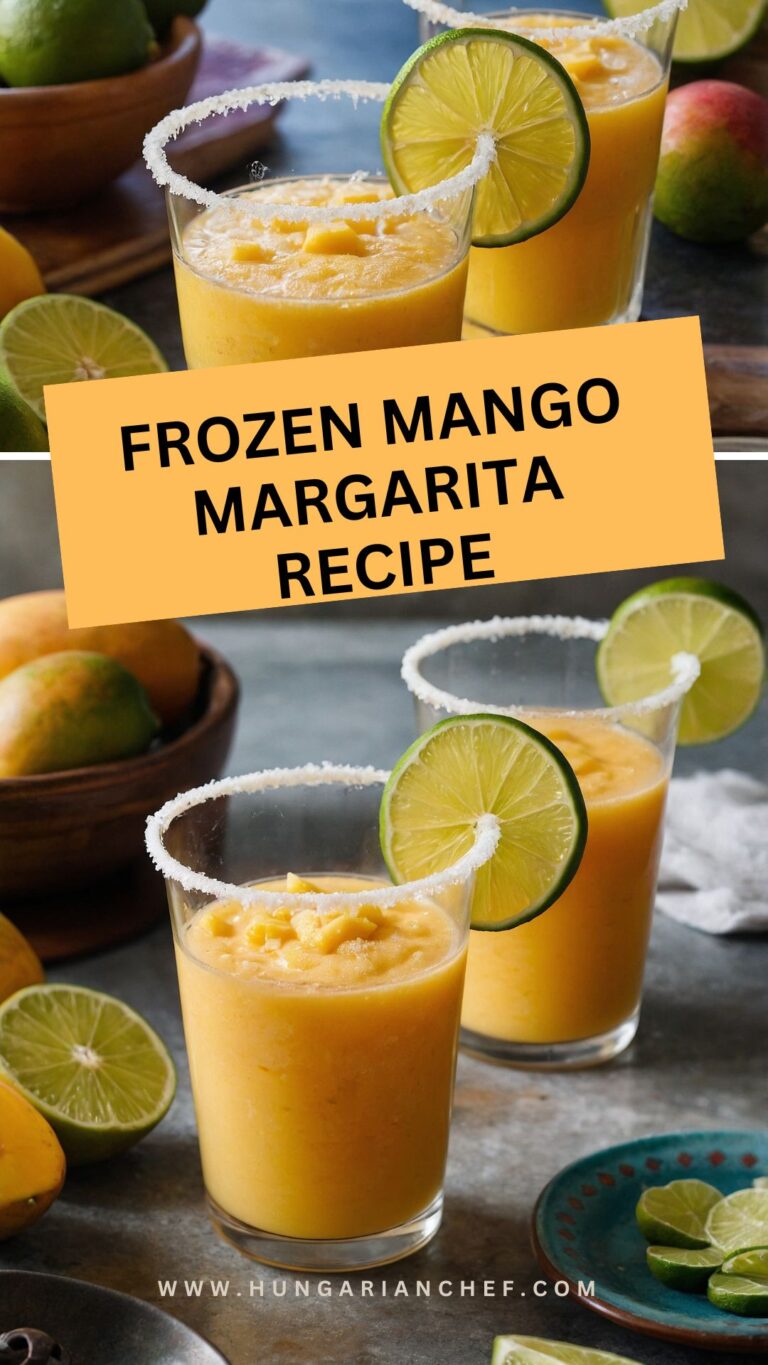 Frozen Mango Margarita Recipe - Hungarian Chef - Hungarian Chef