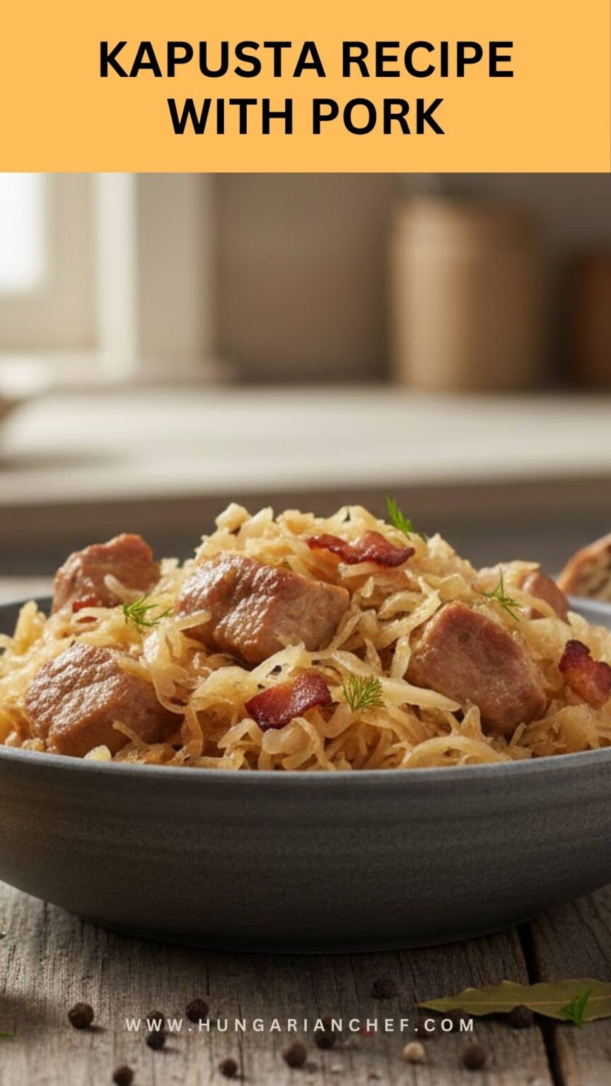 Kapusta Recipe with Pork - Hungarian Chef